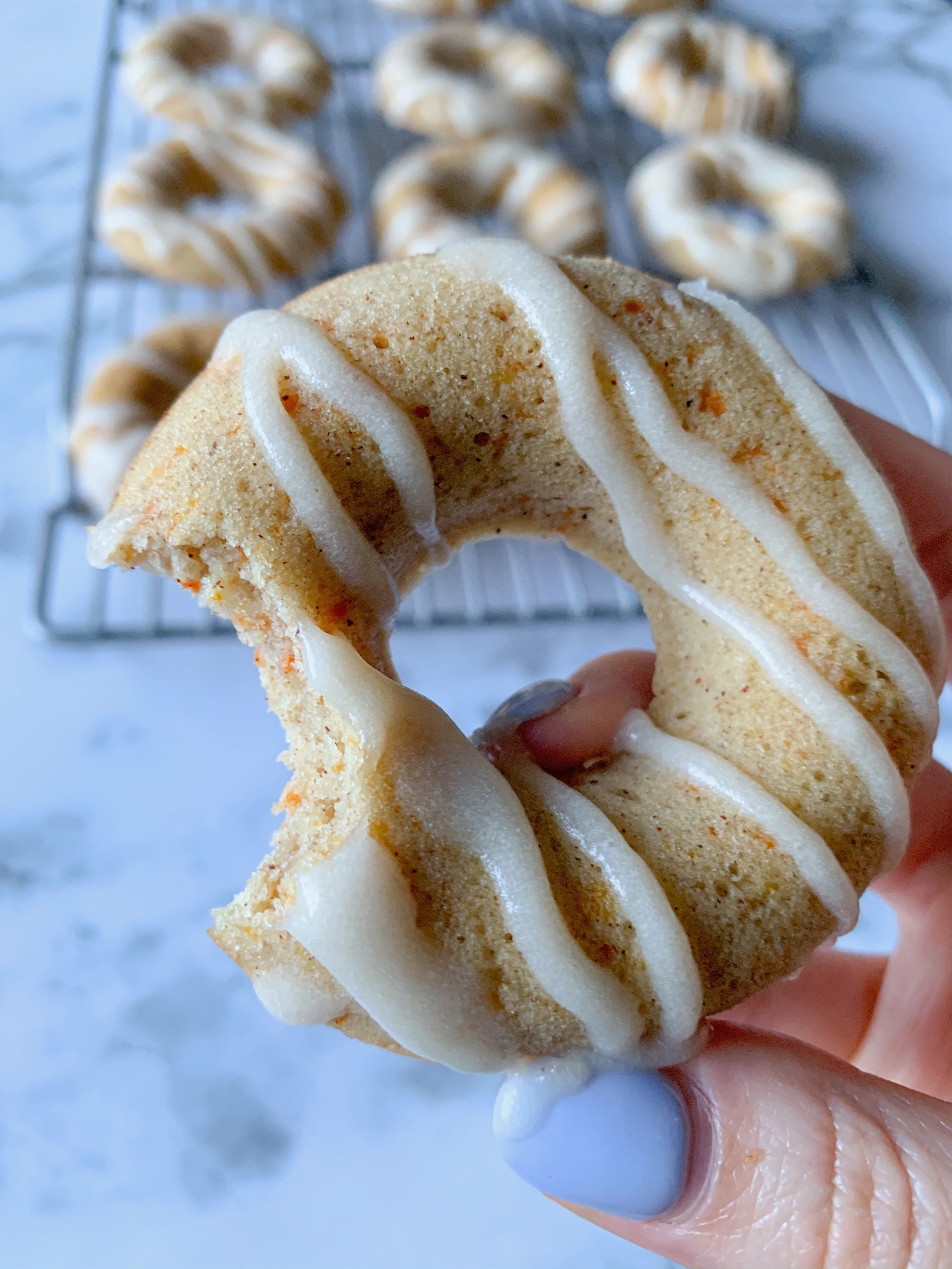 Gluten-Free Carrot Cake Donuts - The Breadless Brunette