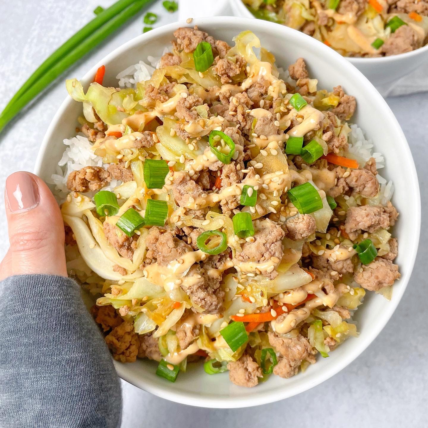 Gluten-Free Egg Roll Bowls - The Breadless Brunette