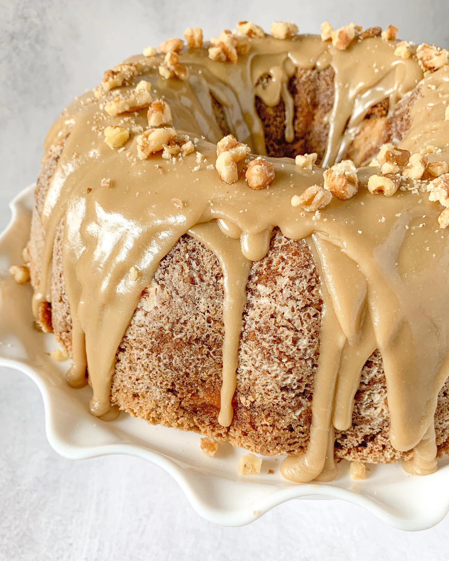 Gluten-Free Caramel Apple Bundt Cake - The Breadless Brunette